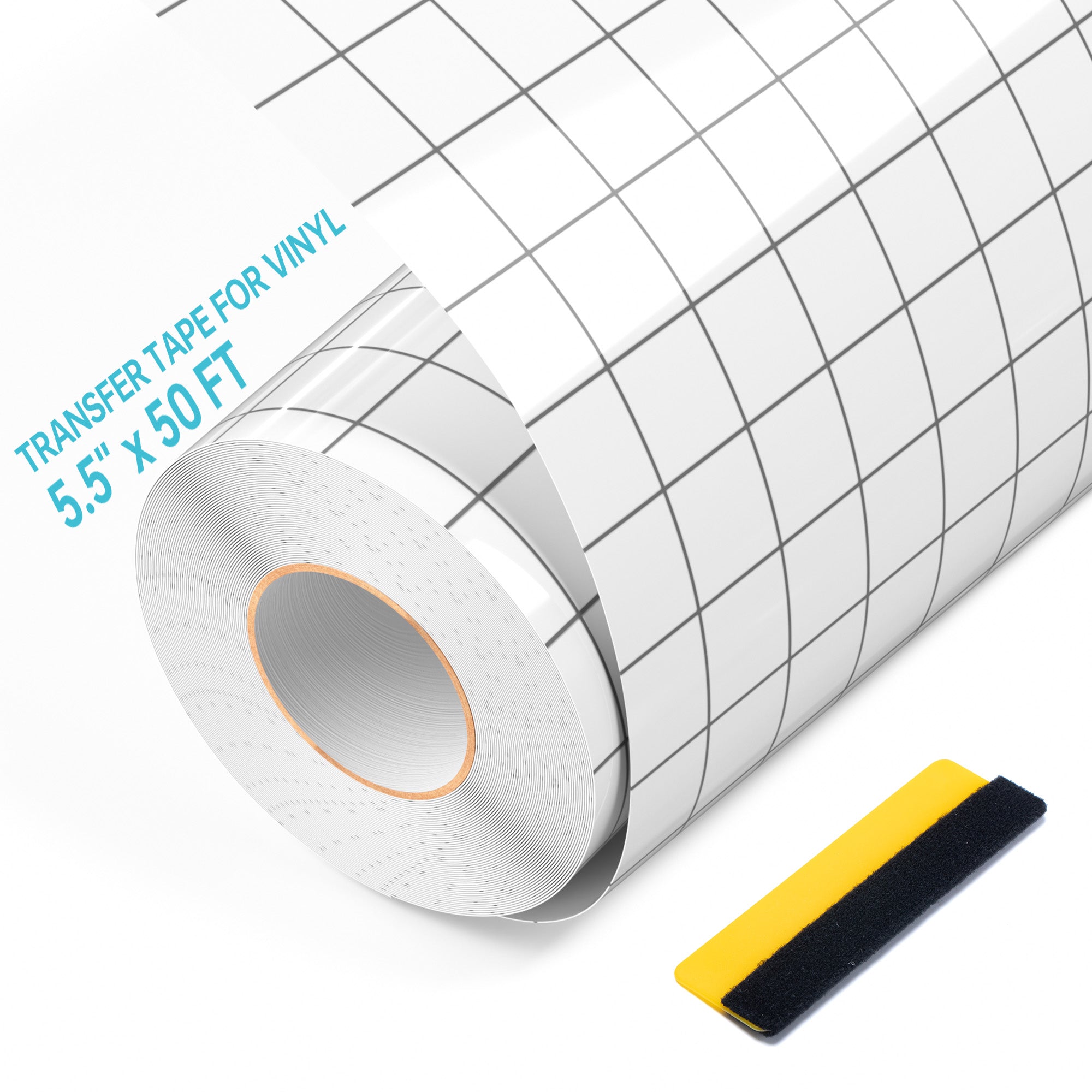Clear Vinyl Transfer Paper Tape Roll - Medium Tack Gray Grid for Craft ...